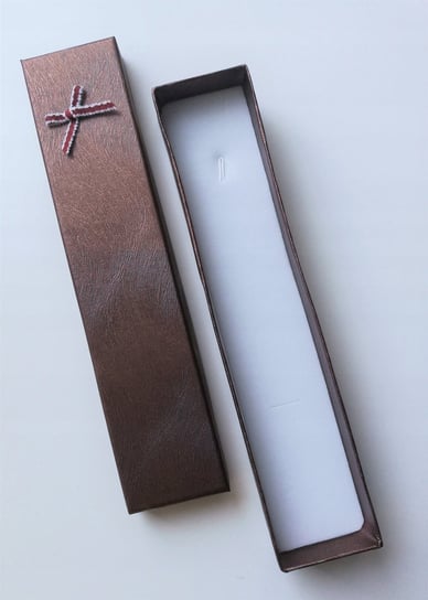 długie pudełko brązowe ozdobne opakowanie prezent - Inny producent | Przyjęcia i okazje w ...