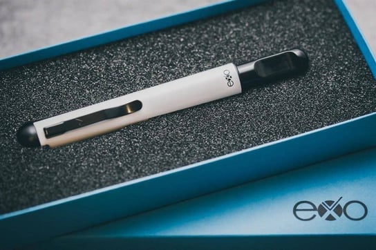 Długopis exo PenCraft z pamięcią 16GB i OTG, biały, czarne wykończenia ...