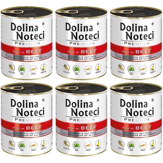DOLINA NOTECI PREMIUM KARMA DLA PSA WOŁOWINA 800g puszka 6 x 800 BEZ GLUTEN - Dolina Noteci ...