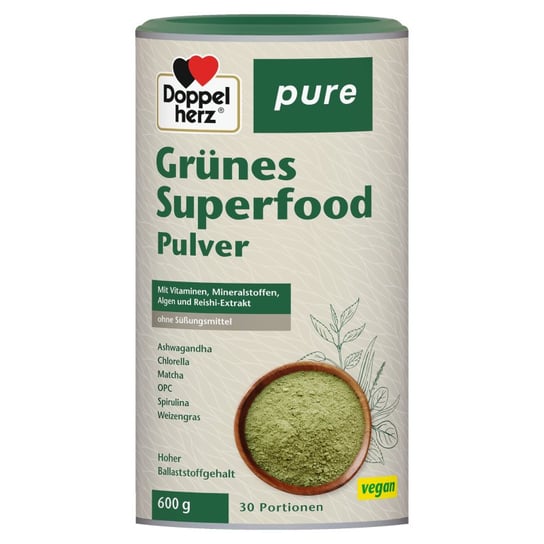 Doppelherz® pure Superfood – Matcha + Algi Chlorella, Spirulina ...