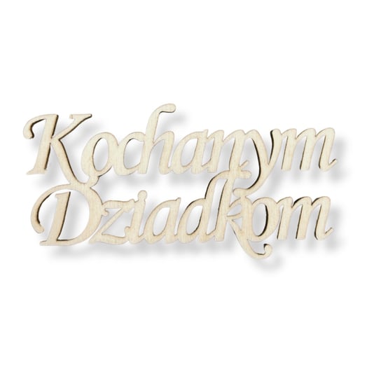 Drewniany napis Kochanym Dziadkom - Kolorowe Motki | Sklep EMPIK.COM
