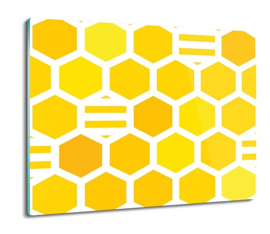 druk splashback z grafiką Plaster miodu wzór 60x52, ArtprintCave ...