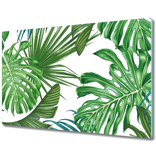 Duża Deska Kuchenna ze Wzorem - Monstera - 80x52 cm - Coloray | Sklep ...