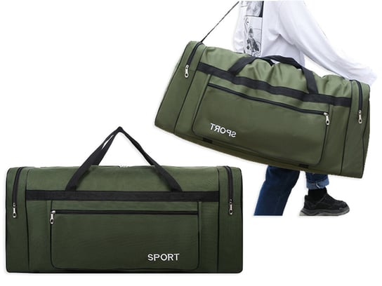 DUŻA TORBA podróżna sportowa treningowa NA SIŁOWNIĘ na ramię POJEMNA ...