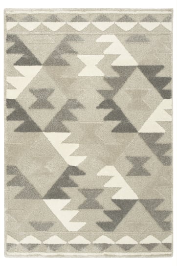 Dywan Coco 59603/655 Shaggy Dwupoziomowy Trójkąty Szary Beż Krem ...
