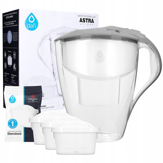 Dzbanek filtrujący DAFI ASTRA 3l manualny + 3x Filtr wody DAFI UNIMAX ...