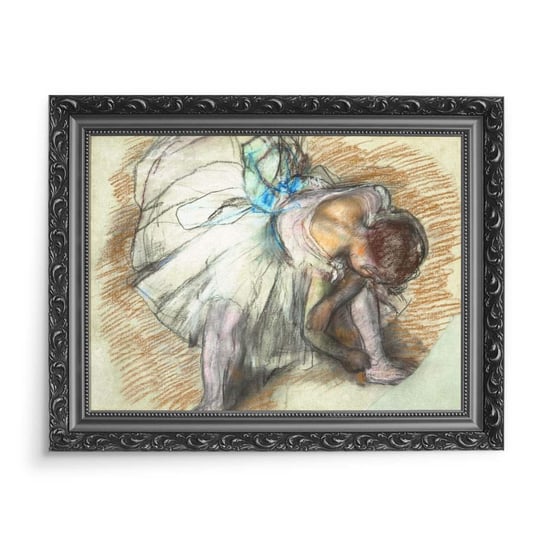Edgar Degas Tancerka dopasowująca but 70×50 - ANTYKWARIAT "CZUŁA JEST ...