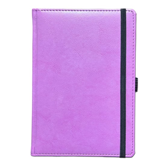 ELEGANCKI Notes Notatnik A5 w linie z gumką FOLIETOWA LILIA - EV-Corp ...