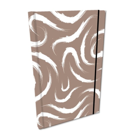 Elegancki Notes Notatnik z gumką A5 192 strony w kratkę Soft Touch ...