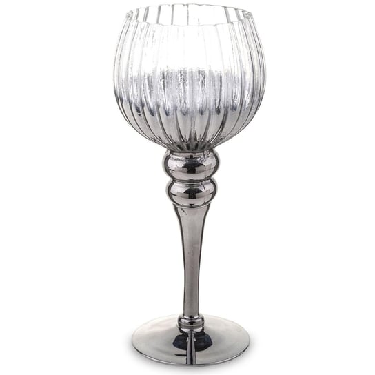 Elegancki świecznik na nóżce Awlan 30x13 cm - Duwen | Sklep EMPIK.COM