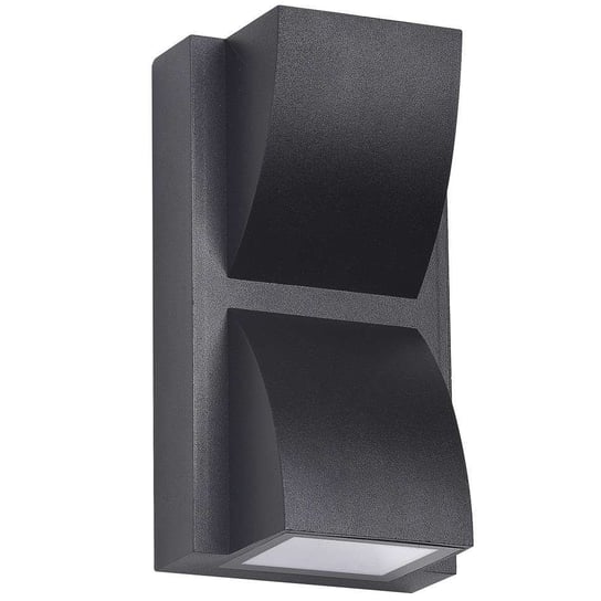 Elewacyjna LAMPA ścienna EDGAR PL-437B Italux zewnętrzna OPRAWA kinkiet LED 6W 3000K na taras ...