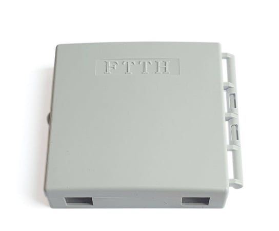 ELPIO 23466 Gniazdo optyczne FTTH 2F BOX-2C z pokrywką na zawiasie ...