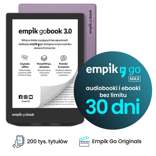 Empik Gobook 3.0 + kod Empik Go Max na 30 dni - Empik | Sklep EMPIK.COM