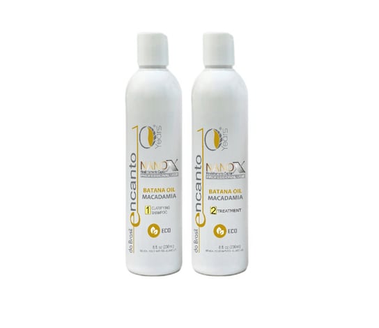 Encanto do Brasil Nanox Zestaw do Keratynowego Prostowania Włosów ...