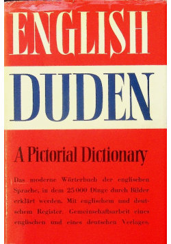 English duden a pictorial dictionary - Opracowanie zbiorowe | Książka w ...