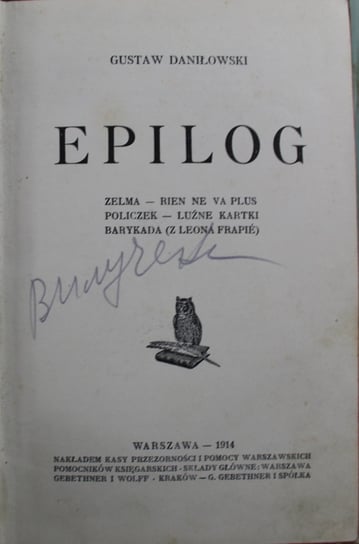 Epilog 1914 r. - W opisie | Książka w Empik