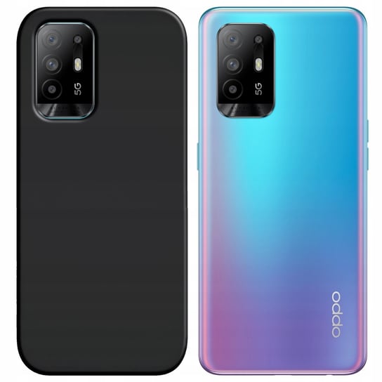 Etui Do Oppo Reno 5Z Gumowe Obudowa Czarne Matowe Silikon Pokrowiec ...