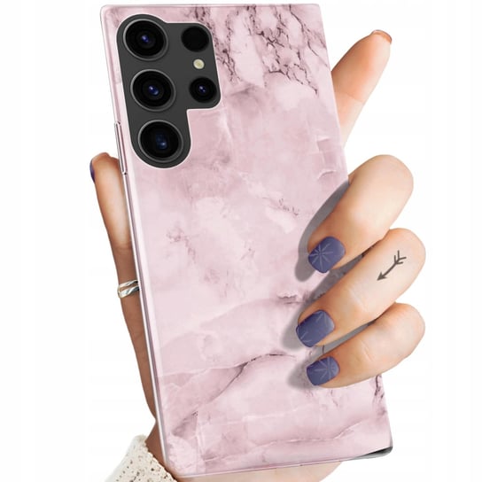 Etui Do Samsung Galaxy S23 Ultra Wzory Różowe Golden Rose Pudrowy Róż ...
