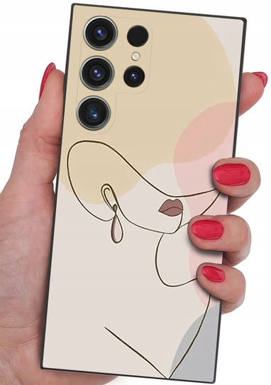 ETUI do Samsung Galaxy S24 Ultra CASE WZORY SOFT MATT PLECKI + SZKŁO 9H ...