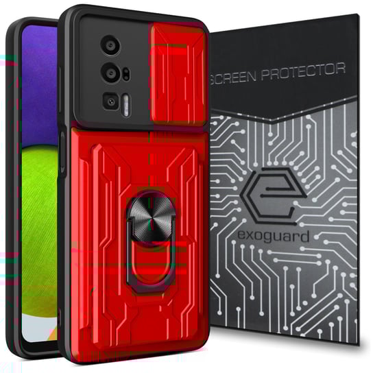 ETUI EXOGUARD CARDSHIELD + SZKŁO - XIAOMI POCO F5 PRO - PANCERNE CASE ...
