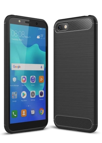 Etui Pancerne Karbon Huawei Y5 2018 Czarny - Bestphone | Sklep EMPIK.COM