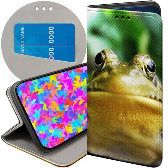 ETUI Z KLAPKĄ DO SAMSUNG GALAXY A24 4G / A25 5G WZORY ŻABKA ŻABA FROG ...