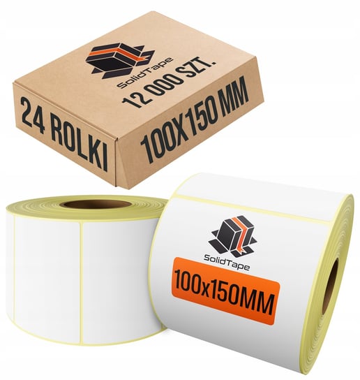 Etykiety termiczne kurierskie 100x150 mm 500szt 24 rolki samoprzylepne - inna (Inny) | Sklep ...