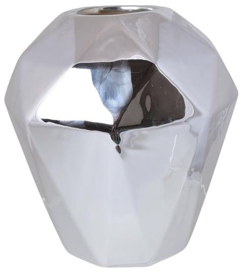 Ewax, Wazon ceramiczny Geometryczny 211405, srebrny, 13x13x16 cm - Ewax ...