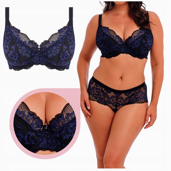 Fantasie EMMALINE biustonosz pół-usztywniany plunge czerń/granat 36F/80G - Fantasie | Moda Sklep ...