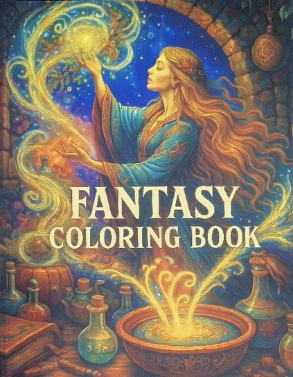 Fantasy coloring book - Opracowanie zbiorowe | Książka w Empik