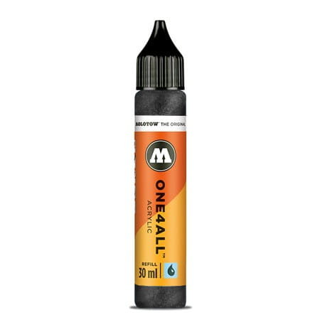 Farba akrylowa Molotow One4All - 30 ml - metallic black 223 - Inna ...