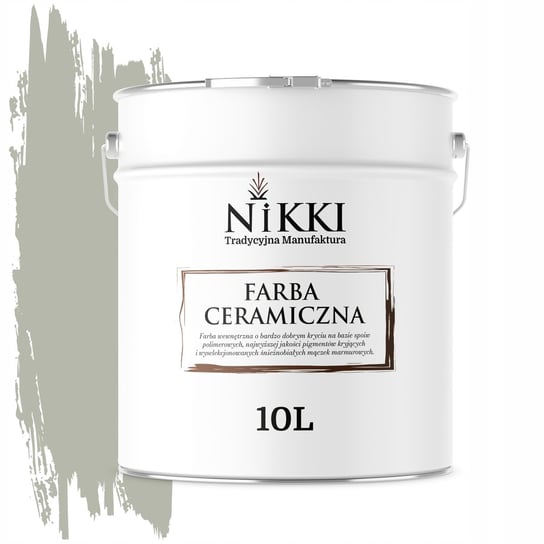 FARBA CERAMICZNA SUFITOWA ŚCIENNA KOLOR KHAKI H1747 GŁĘBOKI MAT 10L ...