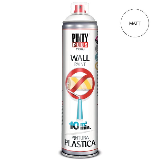 Farba do ścian w sprayu Pintyplus Tech Wall Paint RAL 9016 matowa 600 ...