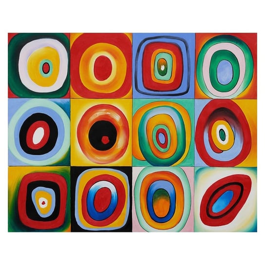 Farbstudie Quadrate - Wassily Kandinsky 80x100 - Legendarte | Sklep EMPIK.COM