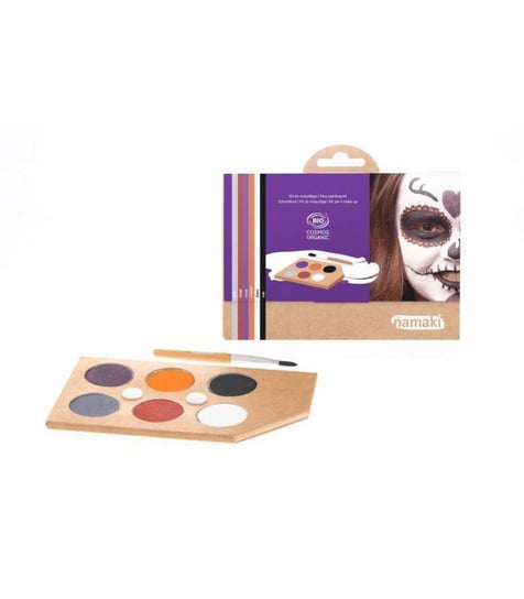 Farby do malowania twarzy HORROR SHOW, Zestaw do makijażu dla dzieci, 6x2,5 g, COSMEBIO, Namaki ...