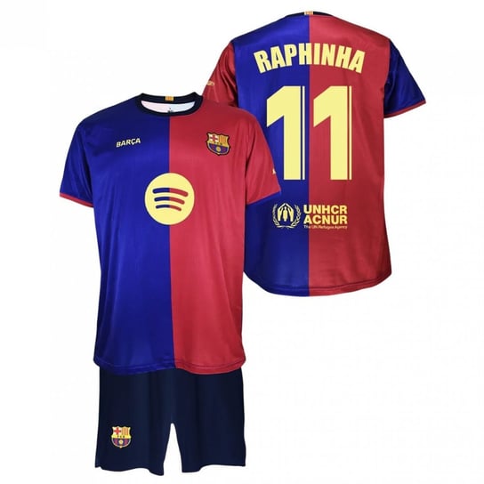 FC Barcelona komplet koszulka spodenki junior Home FCB 2024/25 Raphinha ...