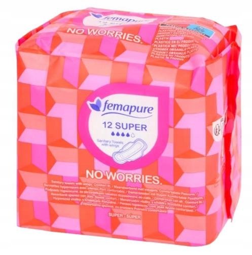 Femapure Podpaski Higieniczne No Worries Super, 12 Szt. | Sklep EMPIK.COM Femapure Podpaski Higieniczne No Worries Super, 12 Szt. | Sklep EMPIK.COM