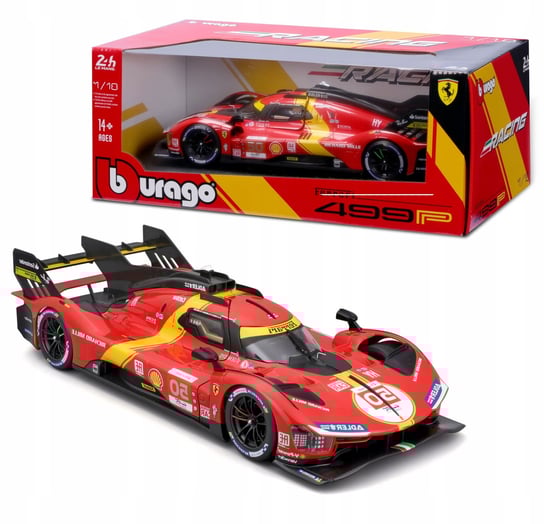 Ferrari 499P #50 LMH FIA 24h Le Mans Hypercar 2023 1:18 Bburago 18-16301 - Bburago | Sklep EMPIK.COM