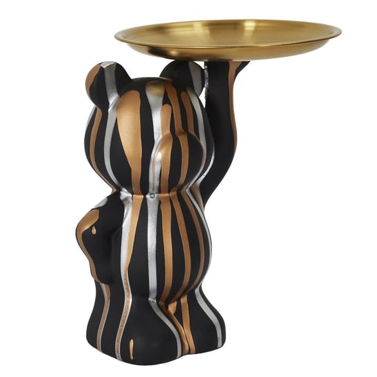 Figurka Deco Bear z tacą czarna - Intesi | Sklep EMPIK.COM