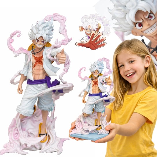 FIGURKA ONE PIECE LUFFY GEAR 22CM ANIME KOLEKCJE PREZENT ZABAWKI DLA ...