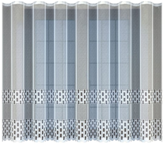 Firanka żakardowa 245420 biała z taśmą marszczącą 160x300 cm - MONDOMI ...
