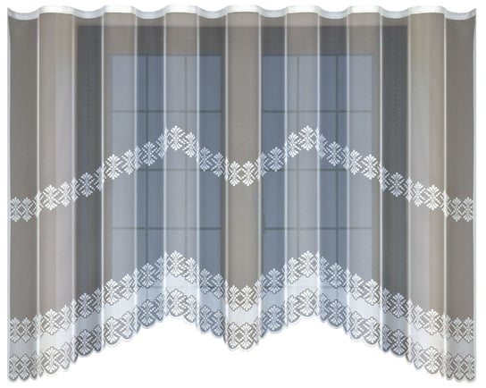 Firanka żakardowa 246960 biała z taśmą marszczącą 170x300 cm - MONDOMI ...