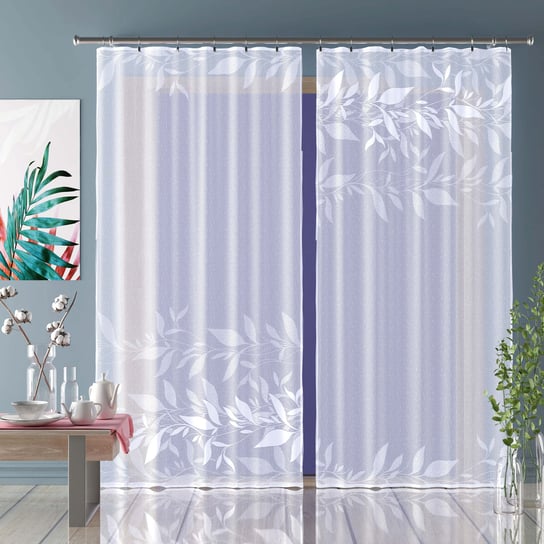 Firanka żakardowa biała odwracalna Vice Versa 90x250cm S186 - Wisan ...