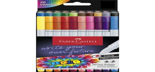 Flamastry Grip Boldpen Faber-Castell 20 Kolorów - Faber-Castell | Sklep ...