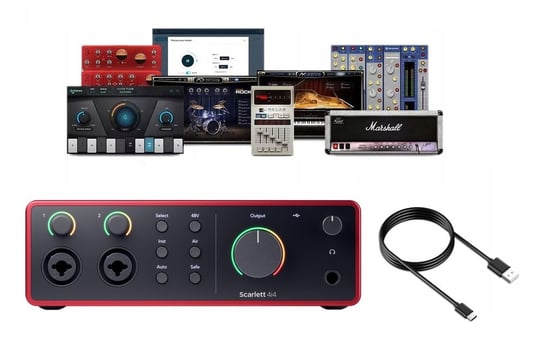 'Focusrite Scarlett 4I4 4Th Gen - Interfejs Audio Usb Focusrite ...