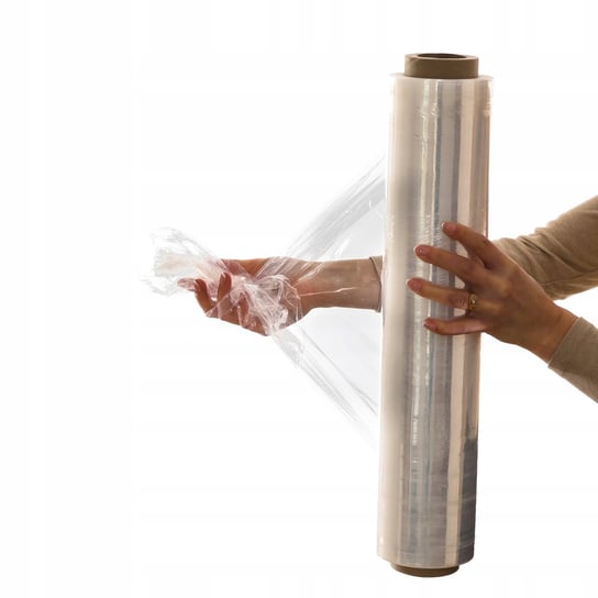 Folia Stretch Strecz 3kg XXL Mocna Transparent Bezbarwna Dużo Folii ...