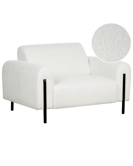 Fotel boucle biały ASKIM - Beliani | Sklep EMPIK.COM