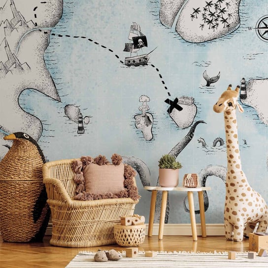 Fototapeta - Mapa skarbów 100x70 Premium Płótno flizelinowe 155g/mÂ ...