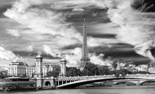 Fototapeta Paryż Czarno-Biała Flizelina Zmywalna 360x240 - Doboxa ...