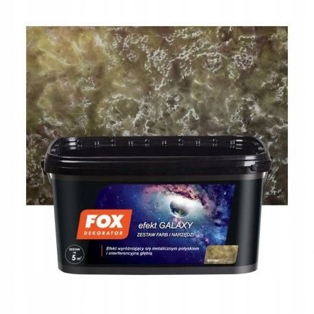 FOX DEKORATOR EFEKT GALAXY BROWN ZESTAW NA 5M2 - Fox | Sklep EMPIK.COM